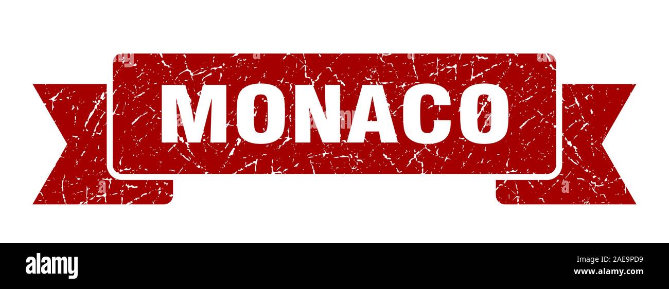 Monaco ribbon. Red Monaco grunge band sign Stock Vector Image & Art - Alamy
