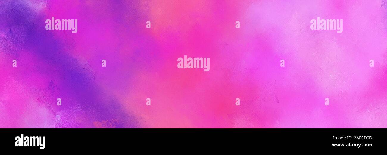 abstract diffuse painted banner background with medium orchid, neon ...