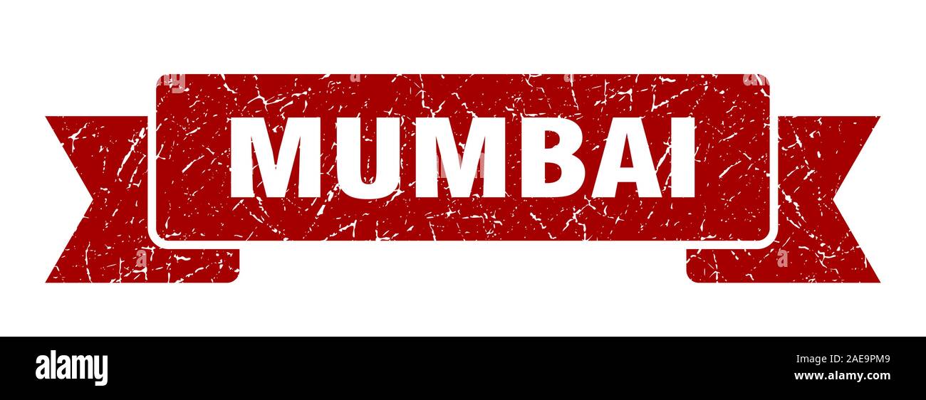 Mumbai ribbon. Red Mumbai grunge band sign Stock Vector Image & Art - Alamy
