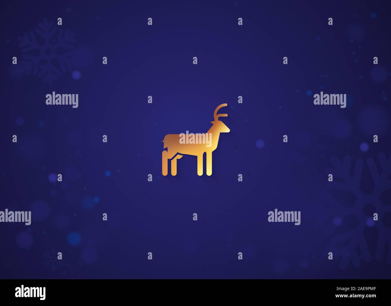 Background blue and Reindeer. Christmas and Holidays design ...
