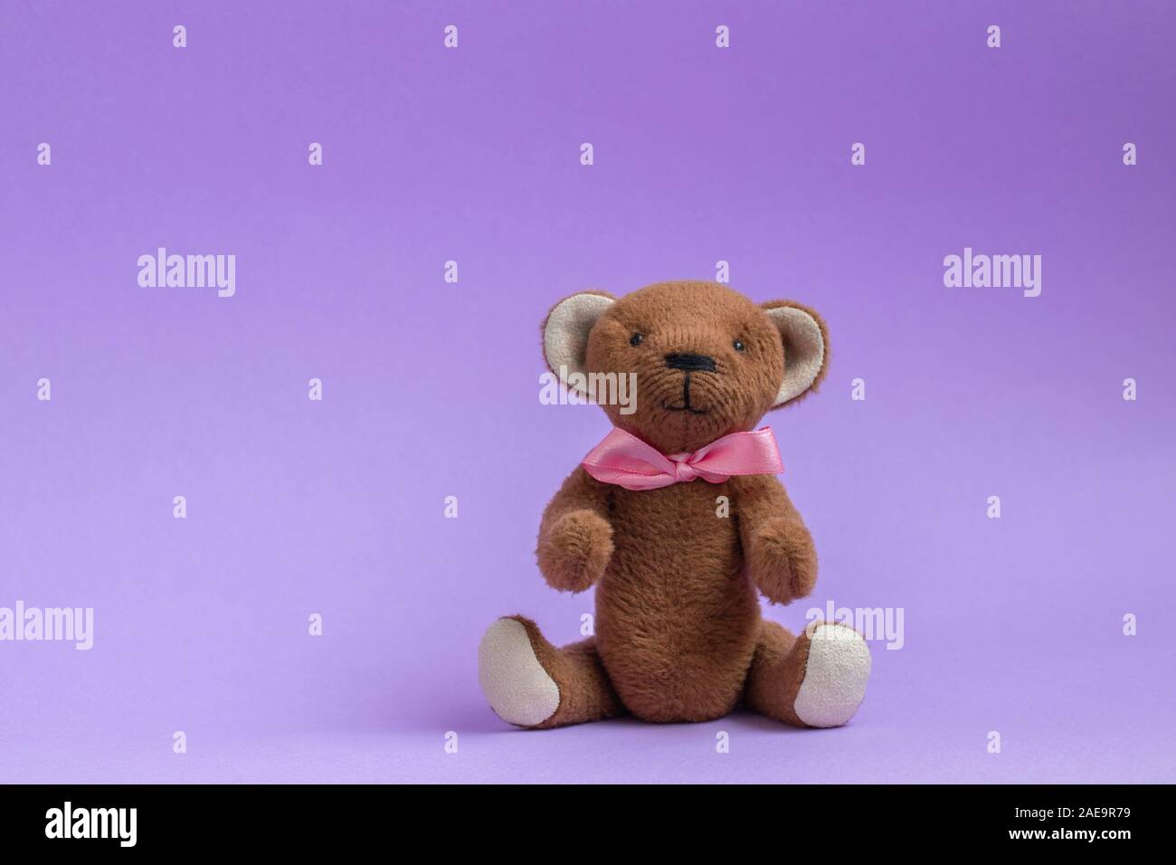 Cute Purple Teddy Bears With Hearts