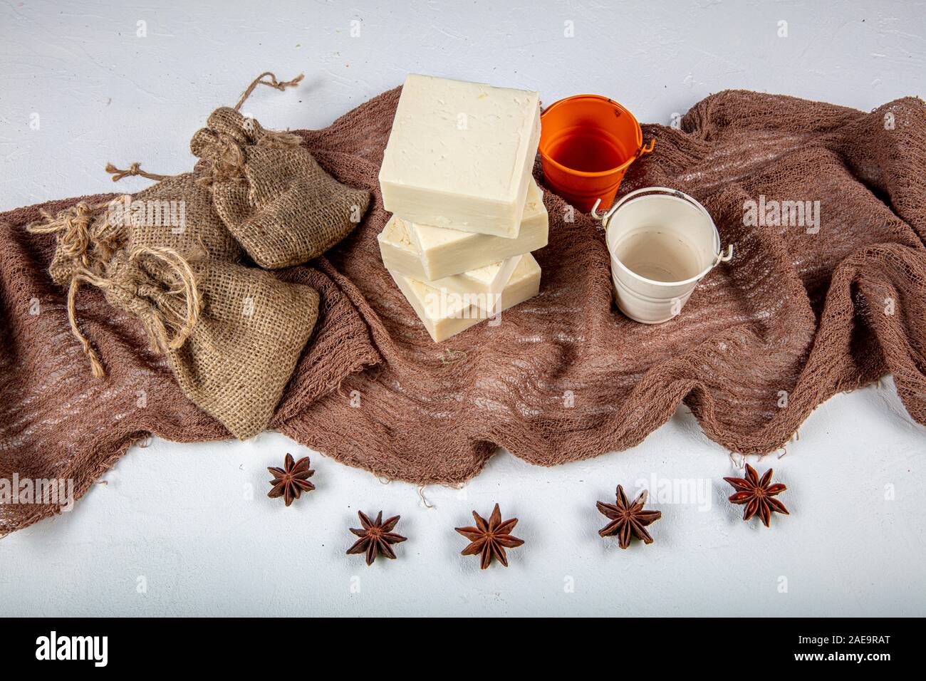 Natural handmade soap. Beautiful soaps made from goat's milk Stock ...