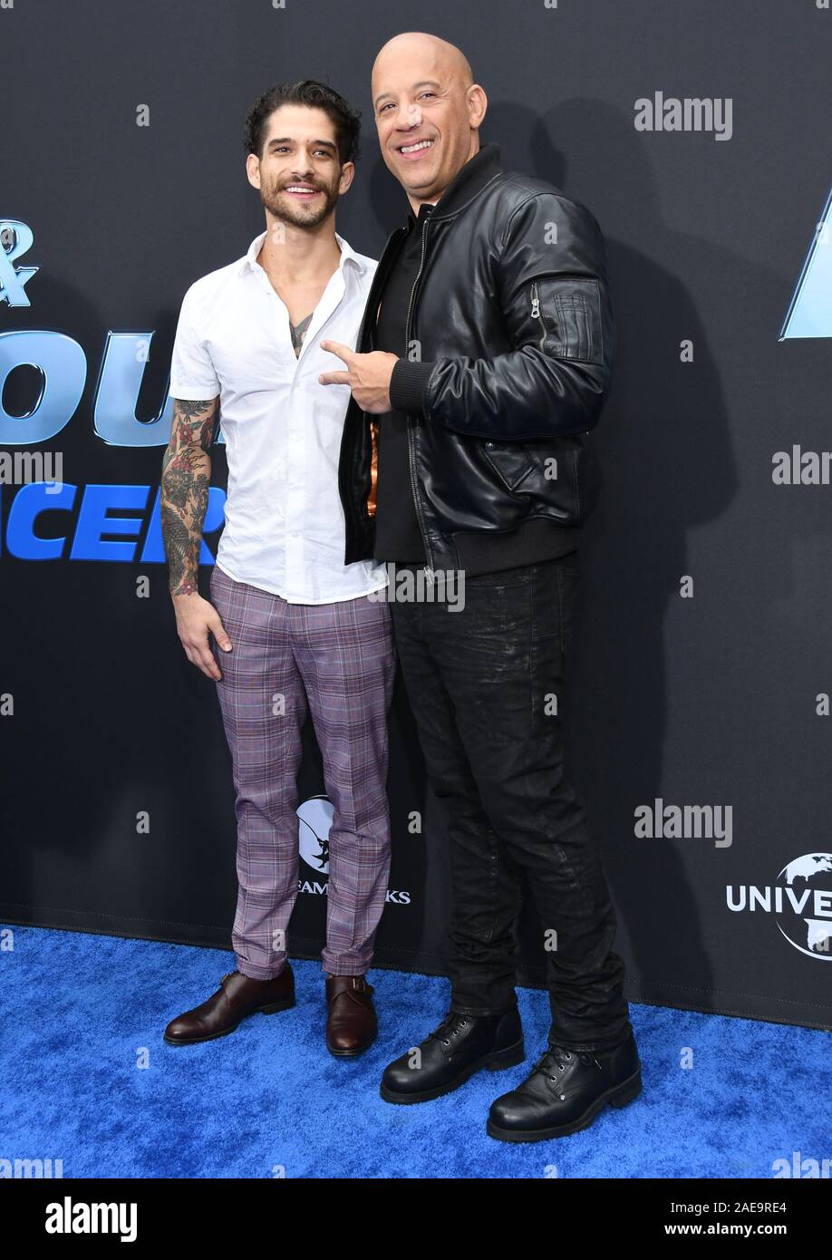 07 December 2019 - Universal City, California - Tyler Posey, Vin Diesel ...