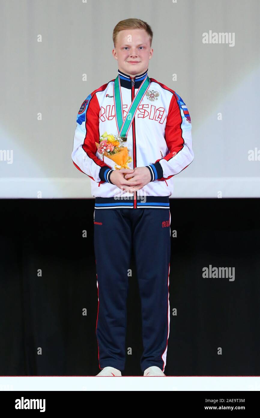 Tokyo, Japan. 6th Dec, 2019. Lenin Nikita (RUS) Trampoline : 27th FIG ...