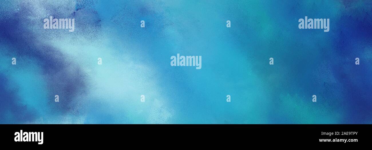 abstract diffuse painted banner background with steel blue, sky blue ...