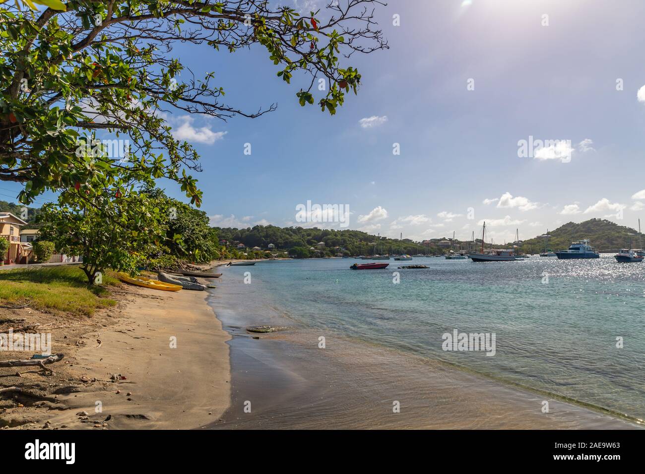 Tyrell bay view in Carriacou, Grenada Stock Photo - Alamy
