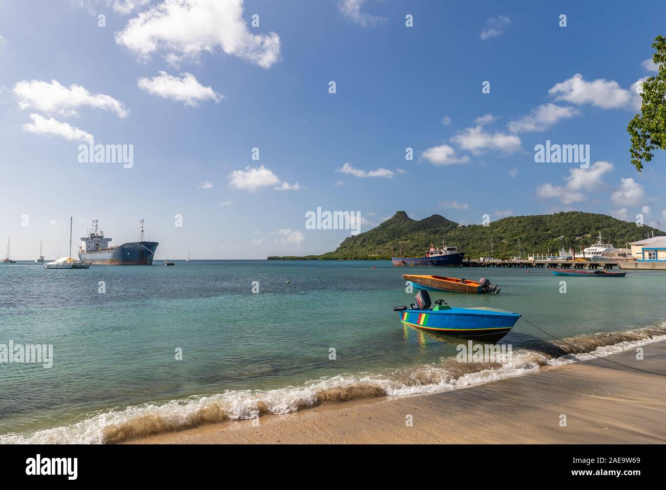 Tyrell bay view in Carriacou, Grenada Stock Photo - Alamy