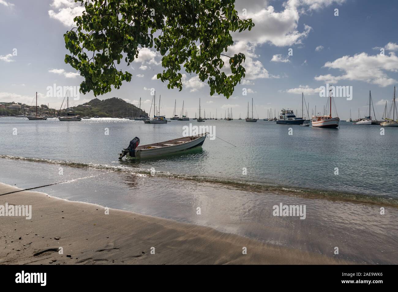 Tyrell bay view in Carriacou, Grenada Stock Photo - Alamy
