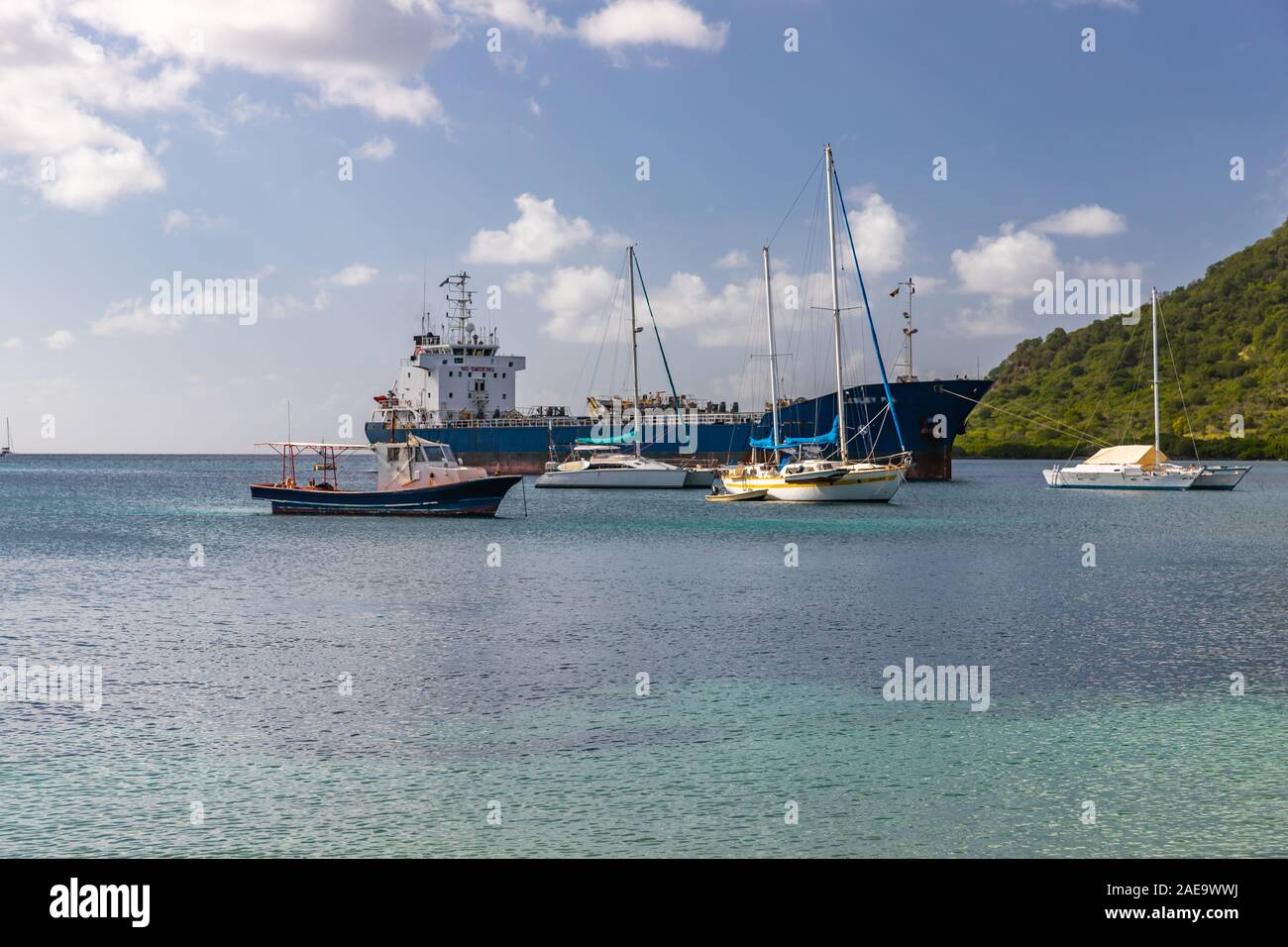 Tyrell bay view in Carriacou, Grenada Stock Photo - Alamy