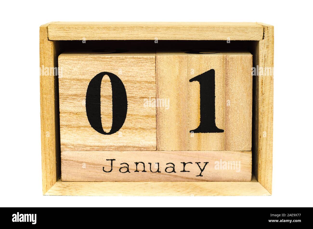 new year's date isolated on a white background Stock Photo - Alamy