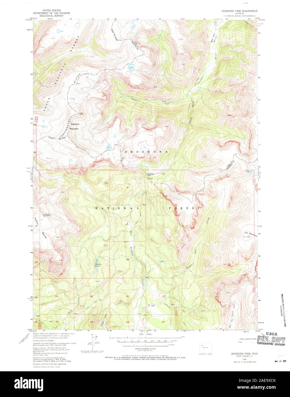 Map of shoshone Cut Out Stock Images & Pictures - Alamy