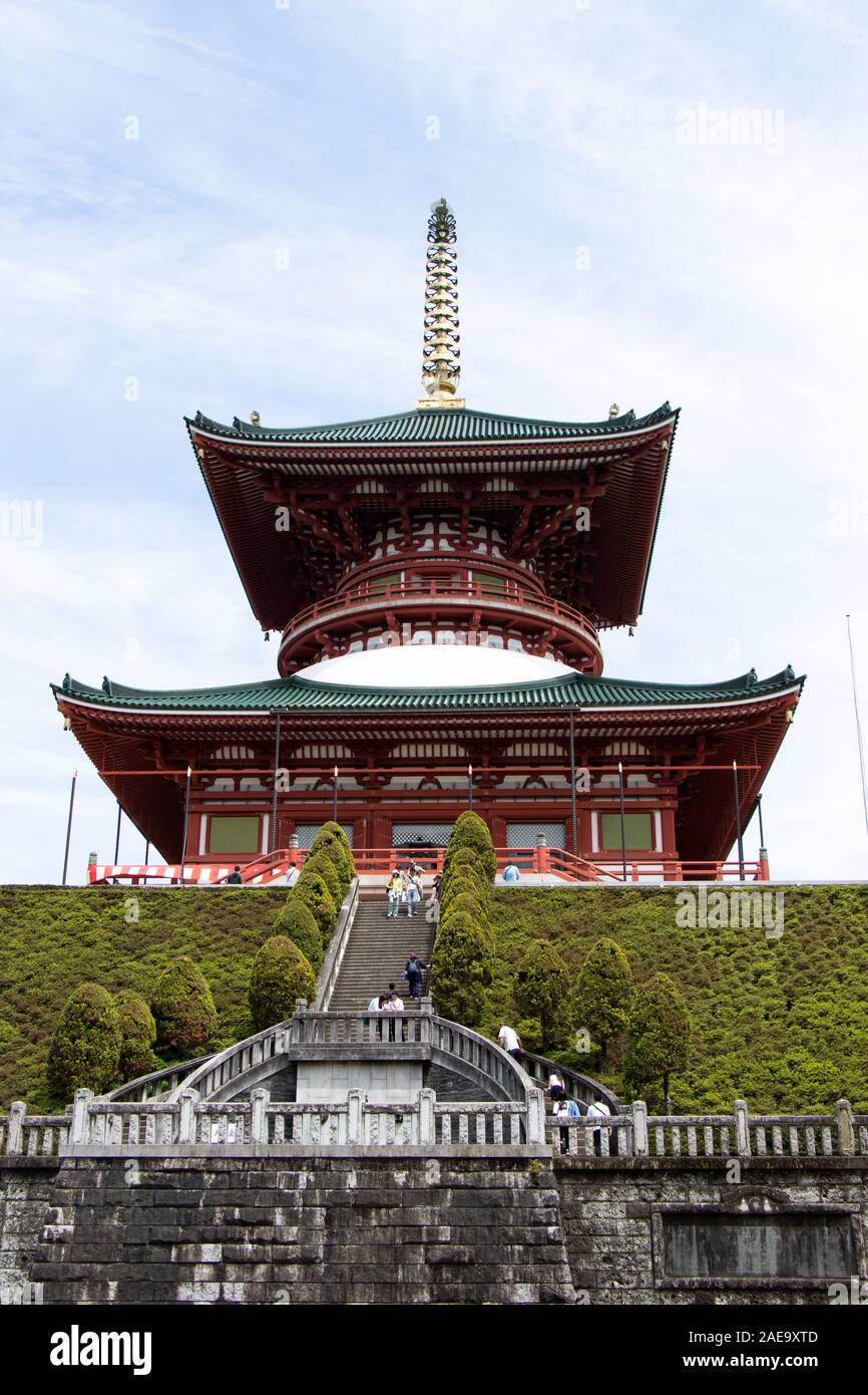 Narita, Japan - May 3, 2019 Great Peace Pagoda that is the building in ...
