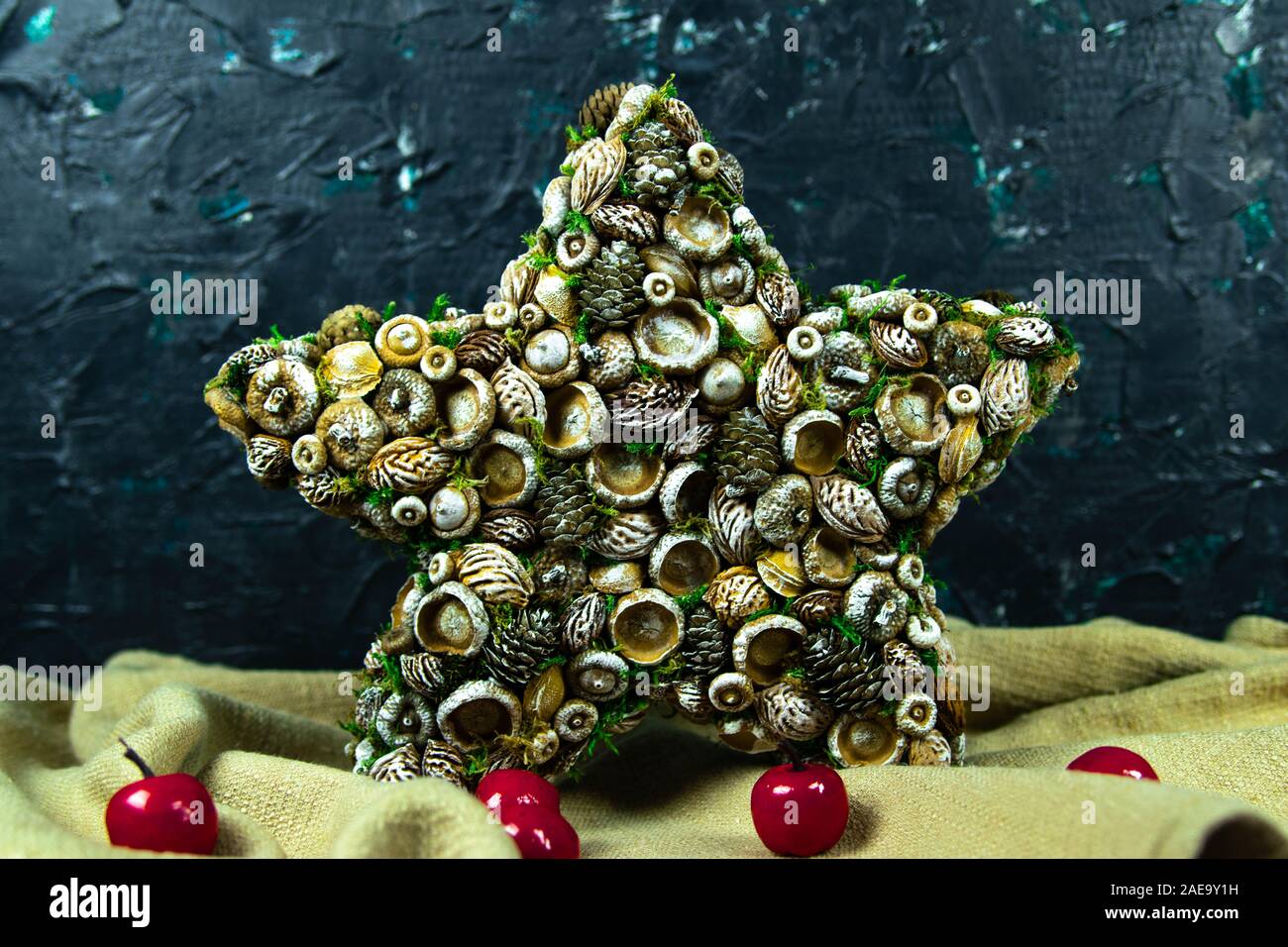 Handmade star decorated Stock Photo - Alamy