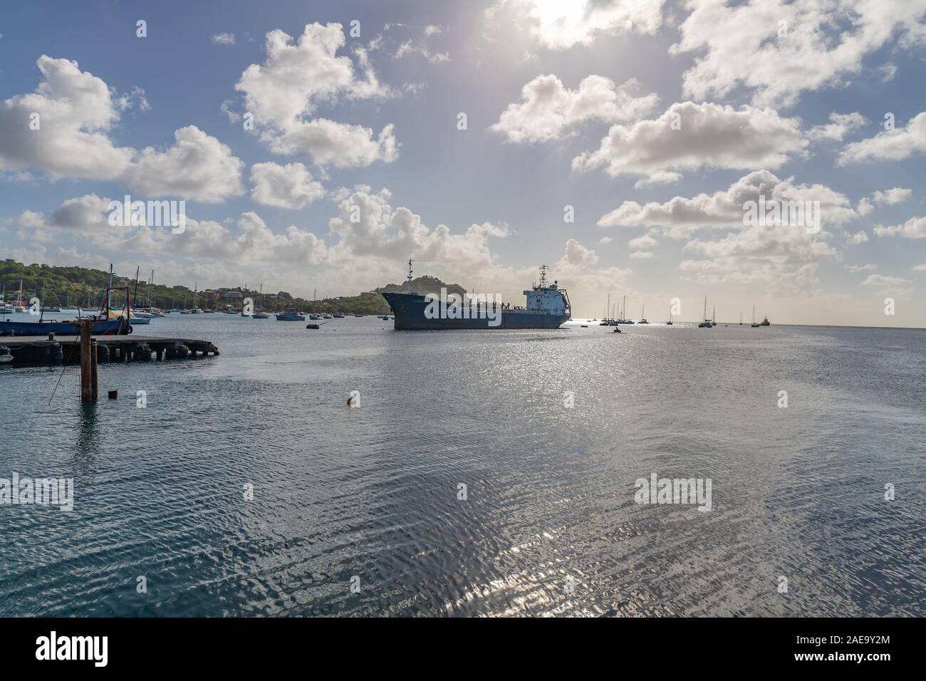 Tyrell bay view in Carriacou, Grenada Stock Photo - Alamy
