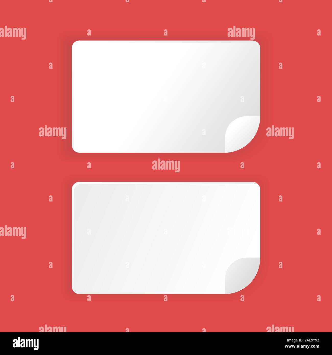 Blank sticker Stock Vector Images - Alamy