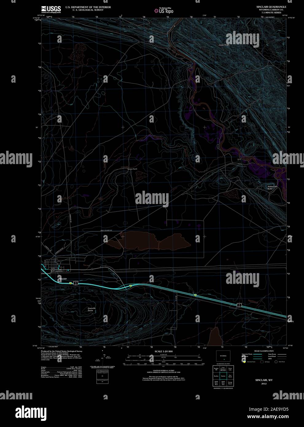 Map of sinclair hi-res stock photography and images - Alamy