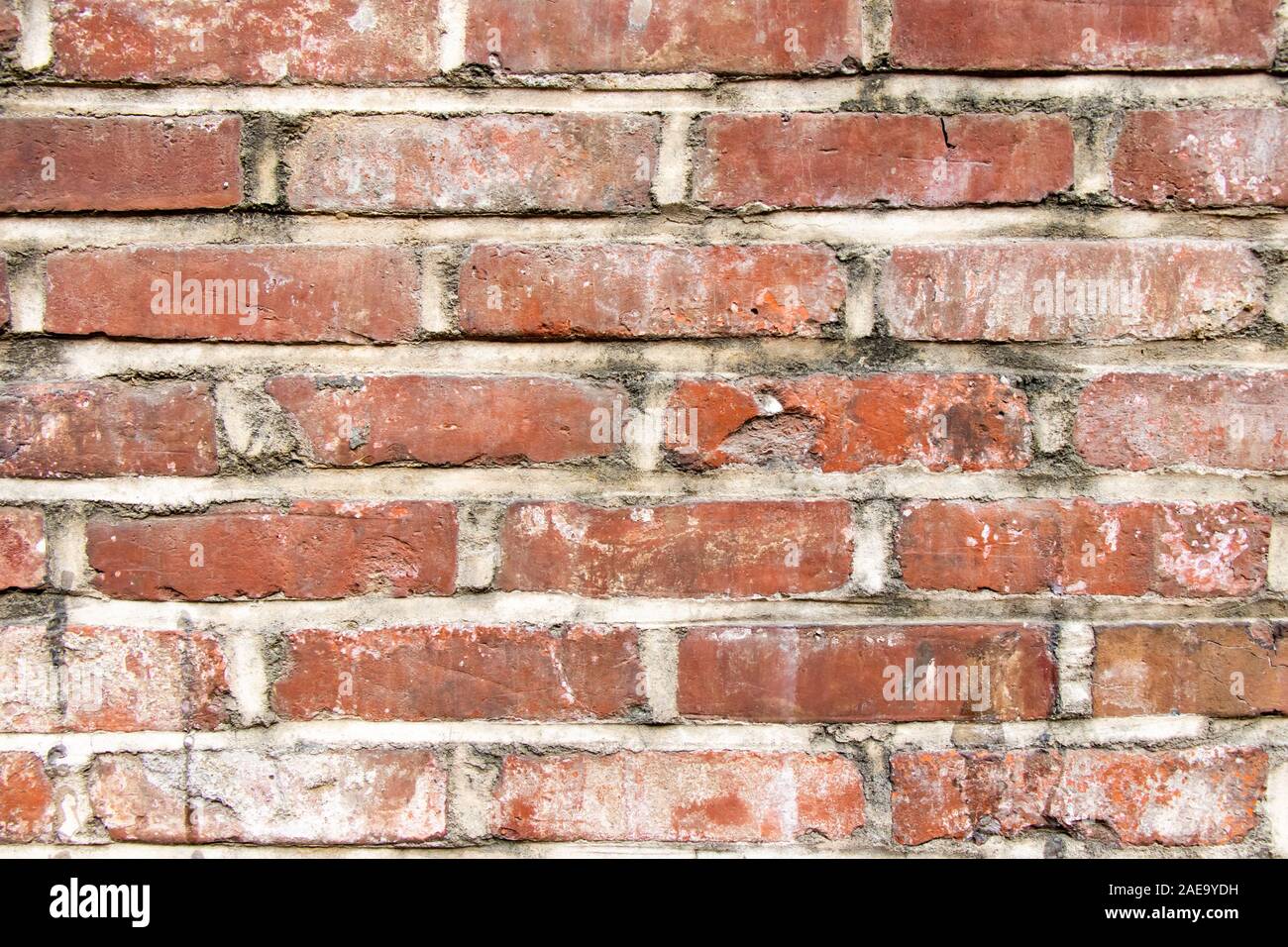 Grunge old red brick pattern wall textured background Stock Photo - Alamy