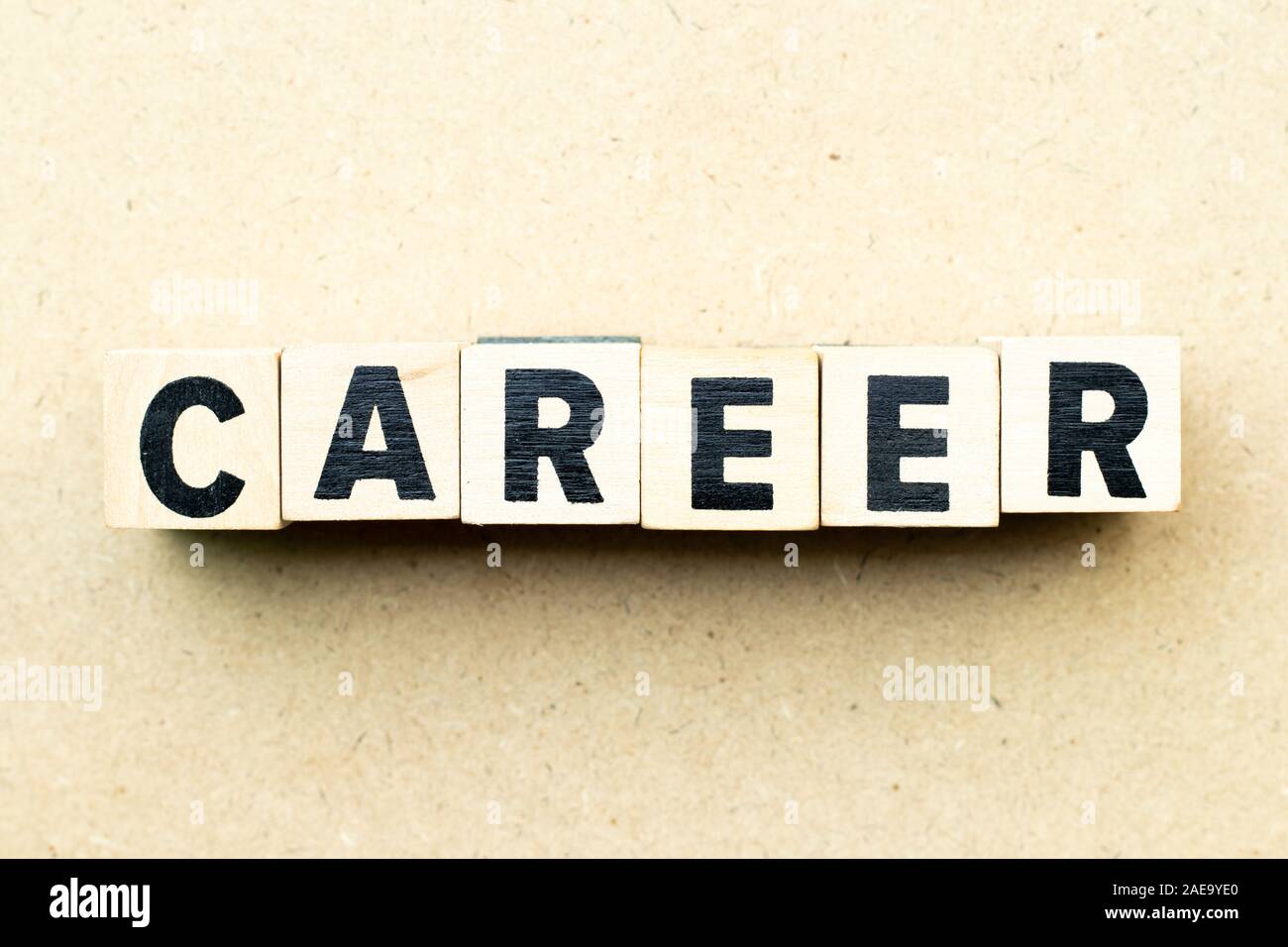 Letter block in word career on wood background Stock Photo - Alamy