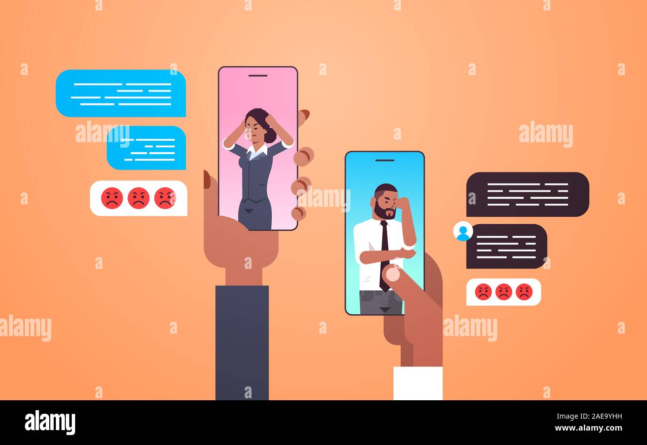 Mobile phone angry woman text Stock Vector Images - Alamy