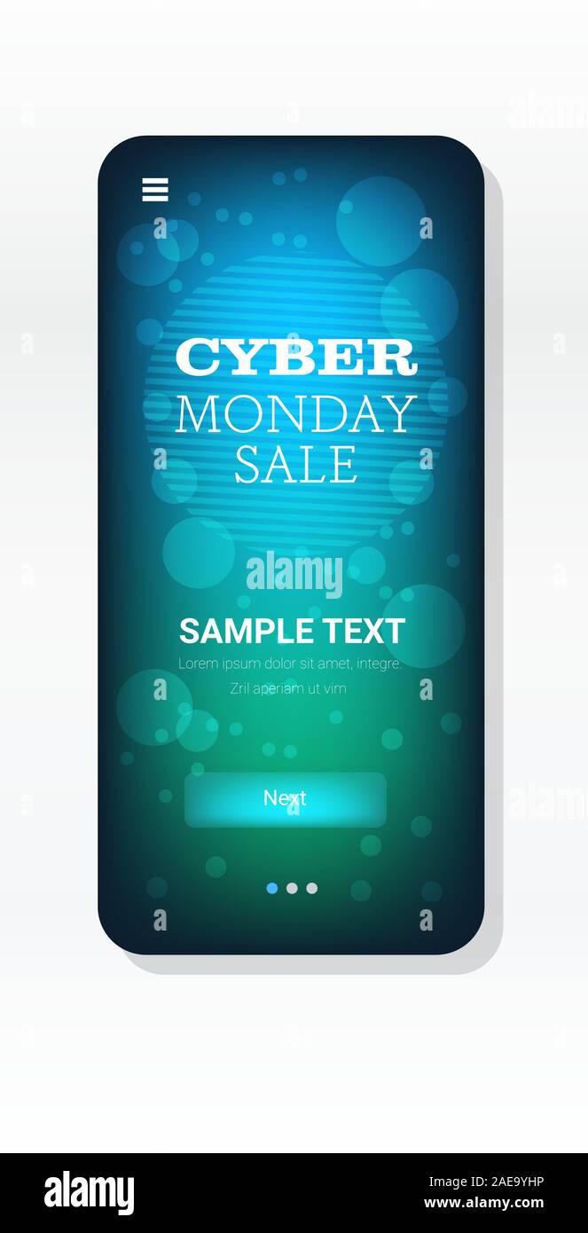 cyber monday big sale advertisement template special offer concept ...