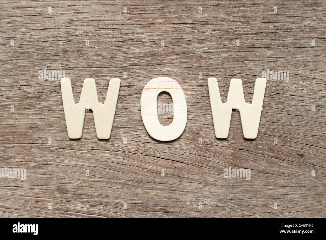 Wow alphabet hi-res stock photography and images - Alamy