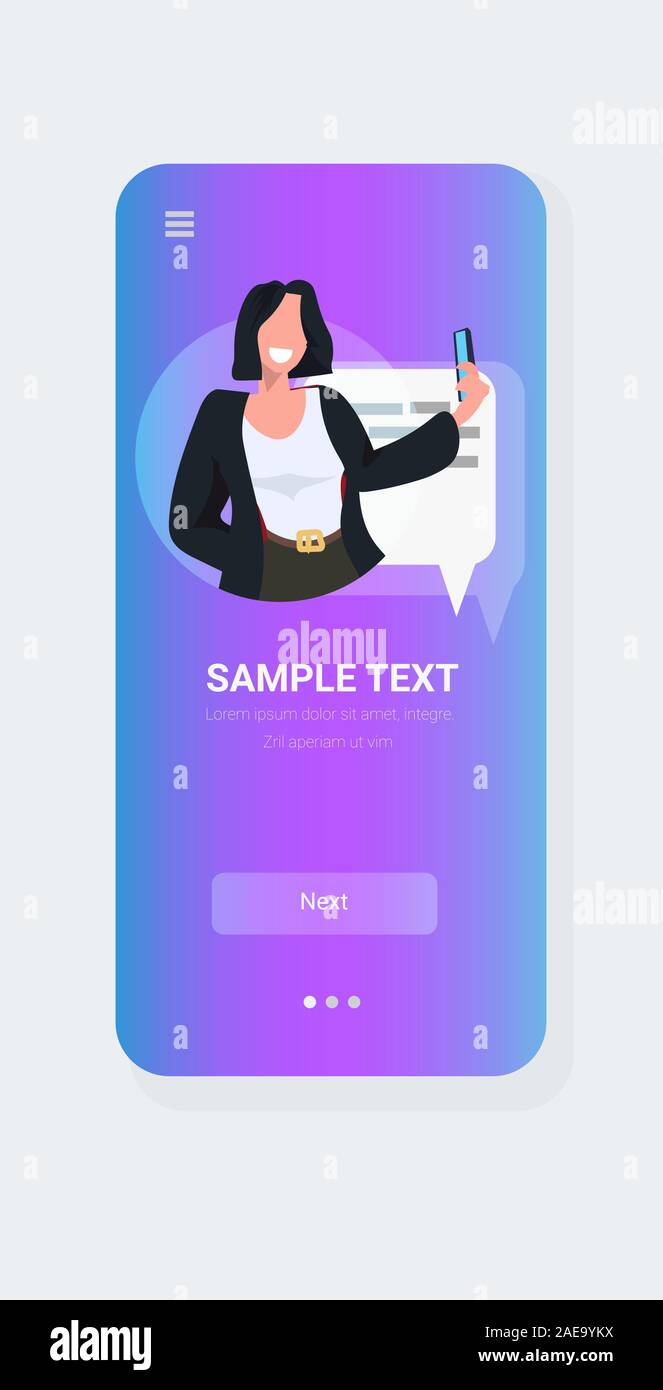 Messaging vertical Stock Vector Images - Alamy