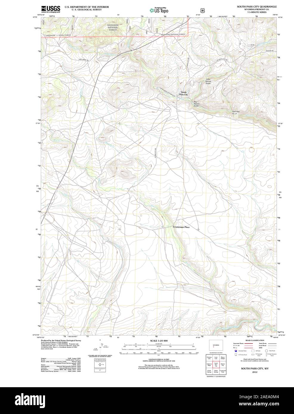 WY South Pass City 20120712 TM Restoration Stock Photo - Alamy