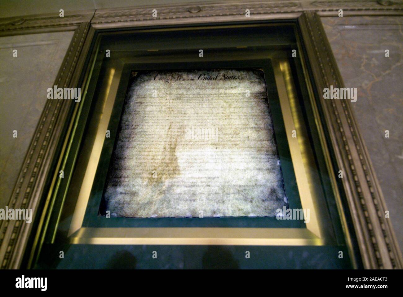 National Archives of the United States with the Rotunda and original ...