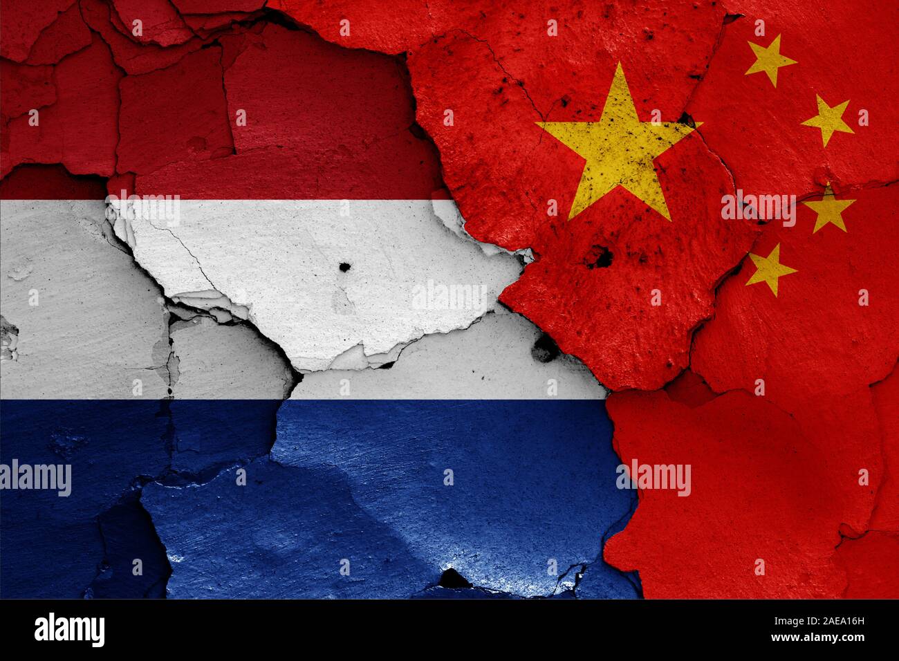 China netherlands flag hi-res stock photography and images - Alamy