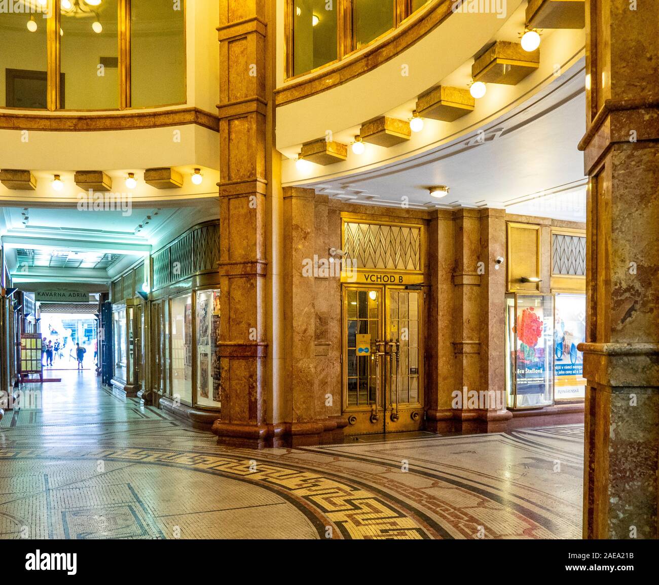 Decorative and ornate Art Deco style in Adria Passage Adria Palace New ...