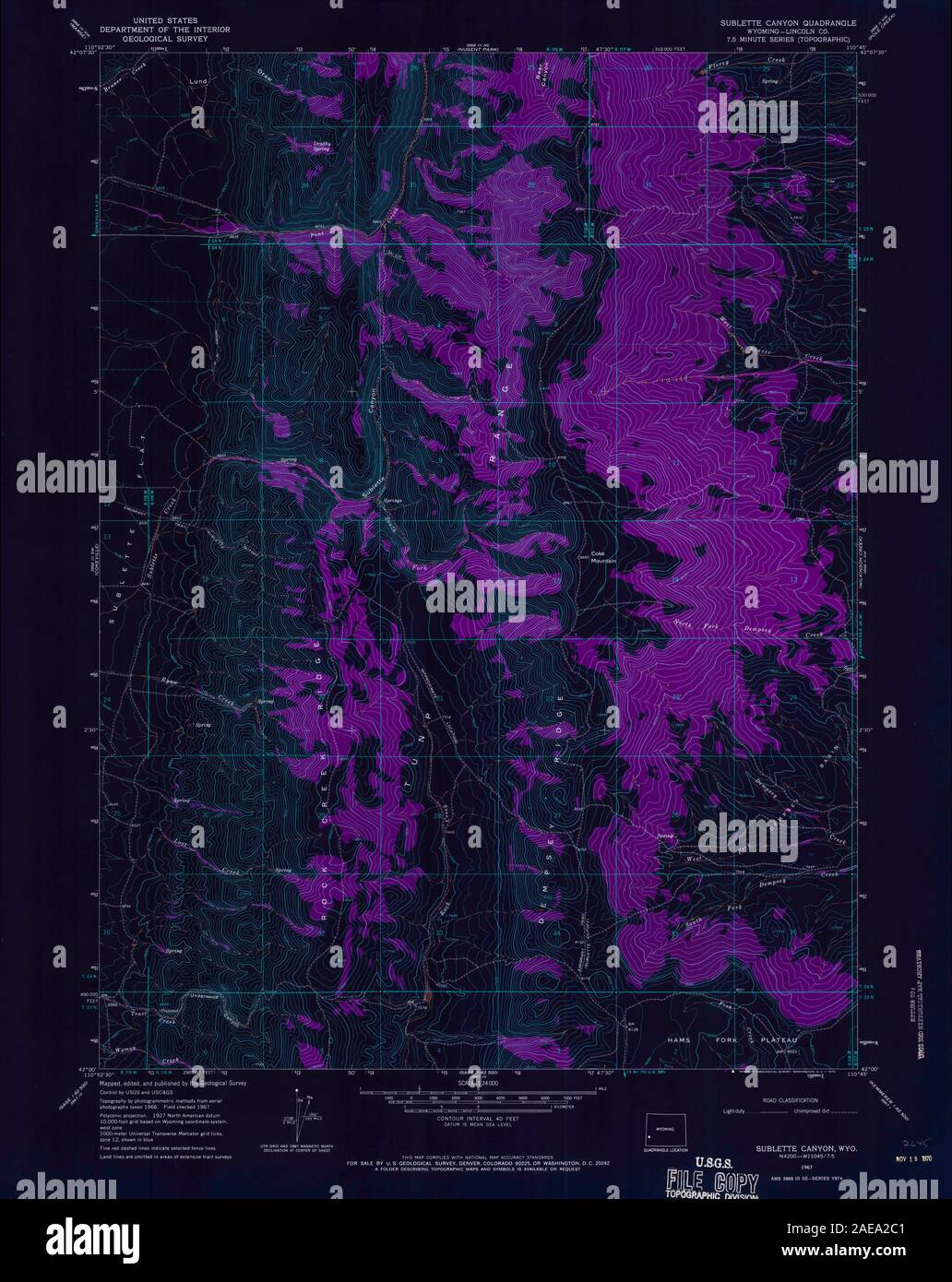 Map of sublette hi-res stock photography and images - Alamy