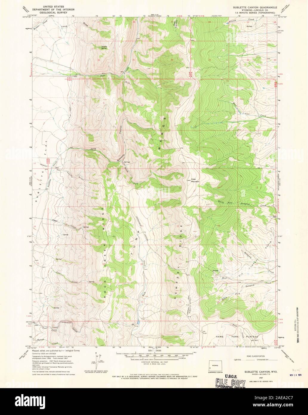 Map of sublette hi-res stock photography and images - Alamy