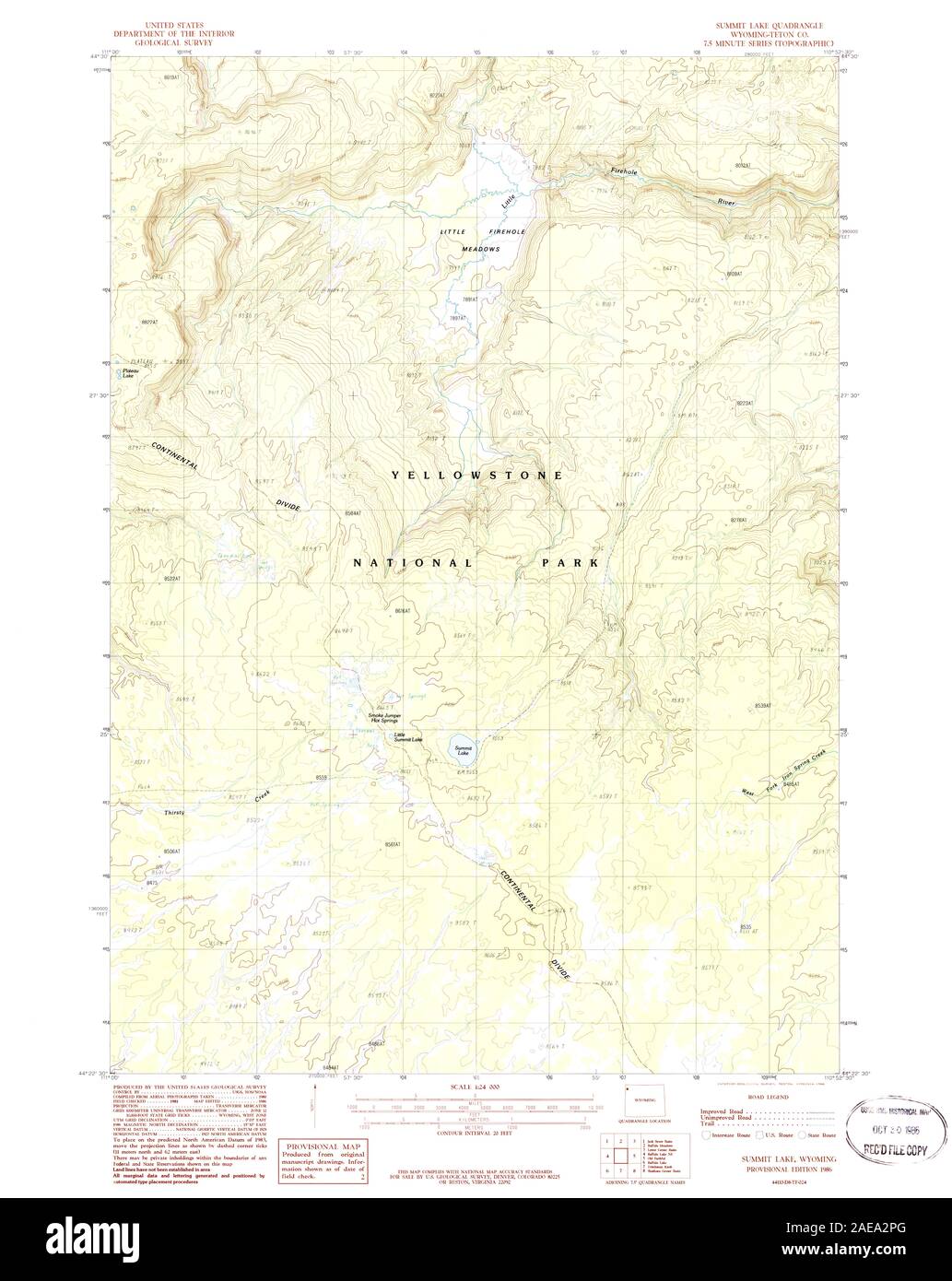 Summit lake map Cut Out Stock Images & Pictures - Alamy