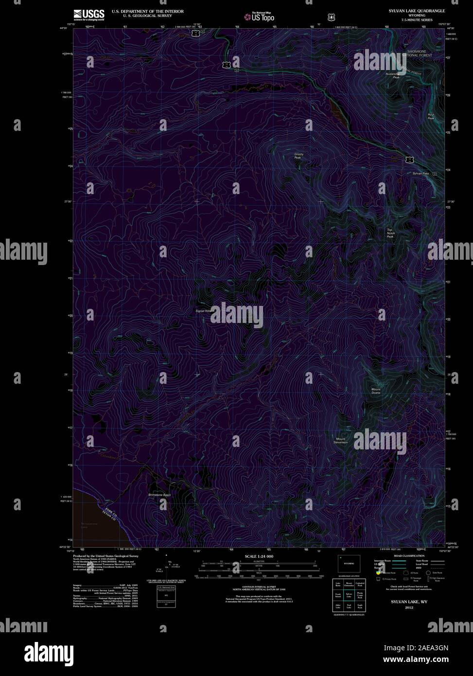 Map of sylvan lake hi-res stock photography and images - Alamy