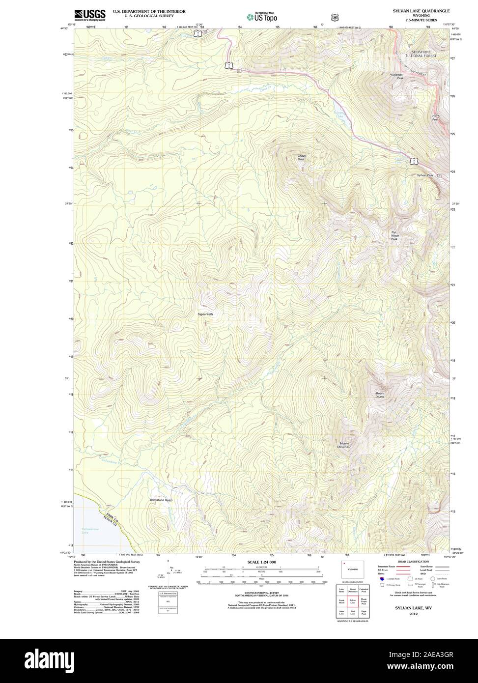Map of sylvan lake hi-res stock photography and images - Alamy