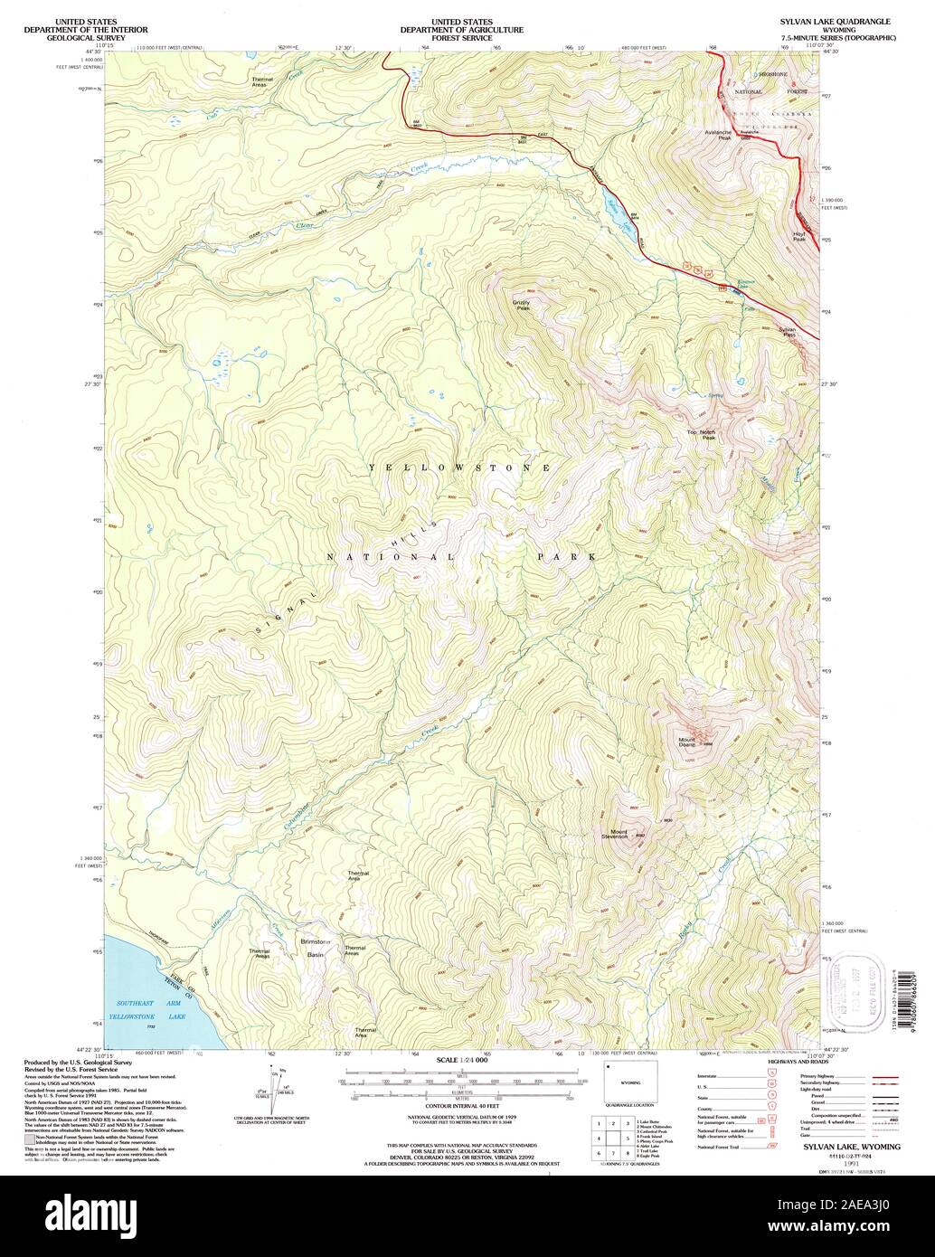 Map of sylvan lake hi-res stock photography and images - Alamy