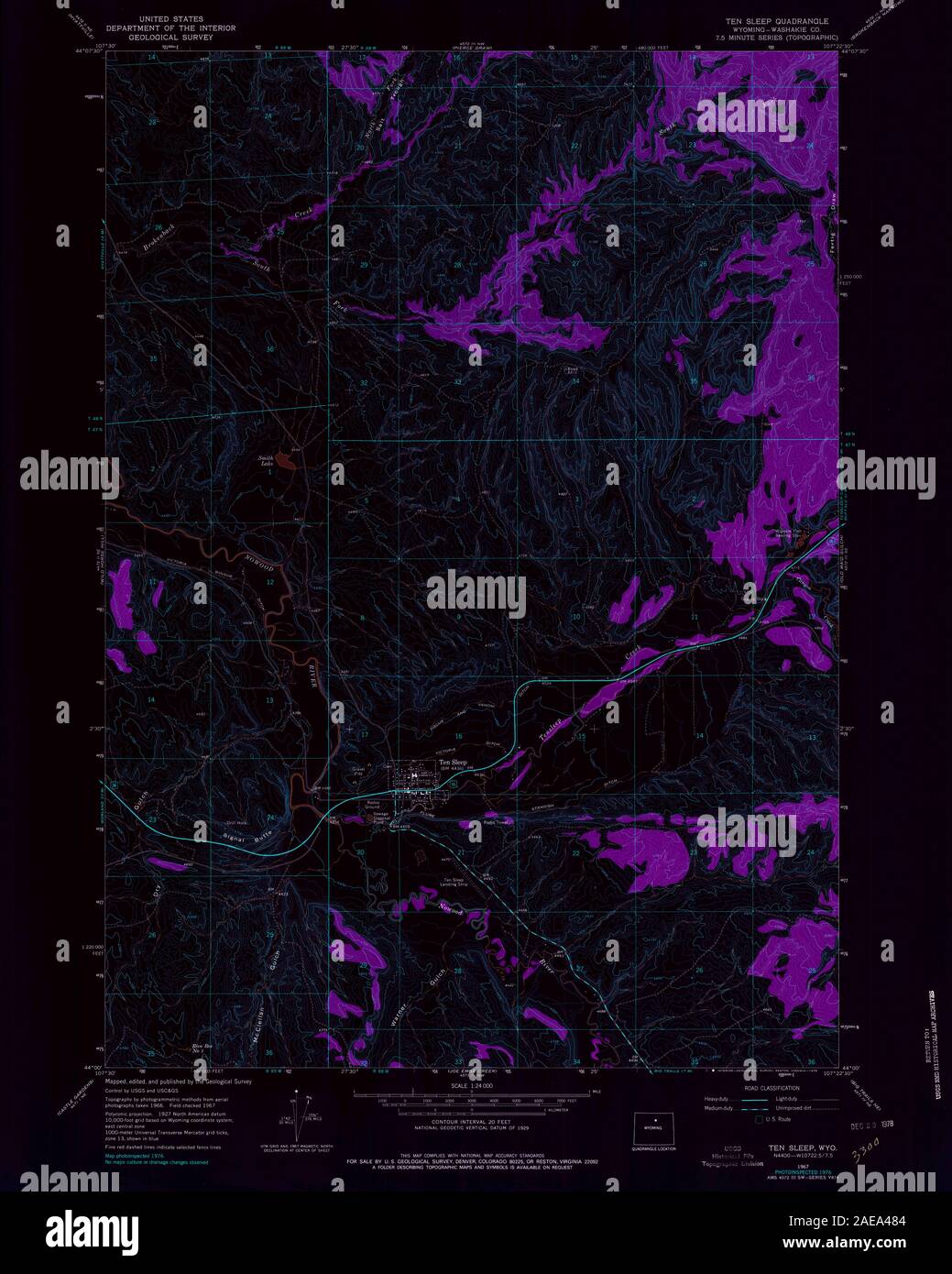 Map of ten sleep hi-res stock photography and images - Alamy