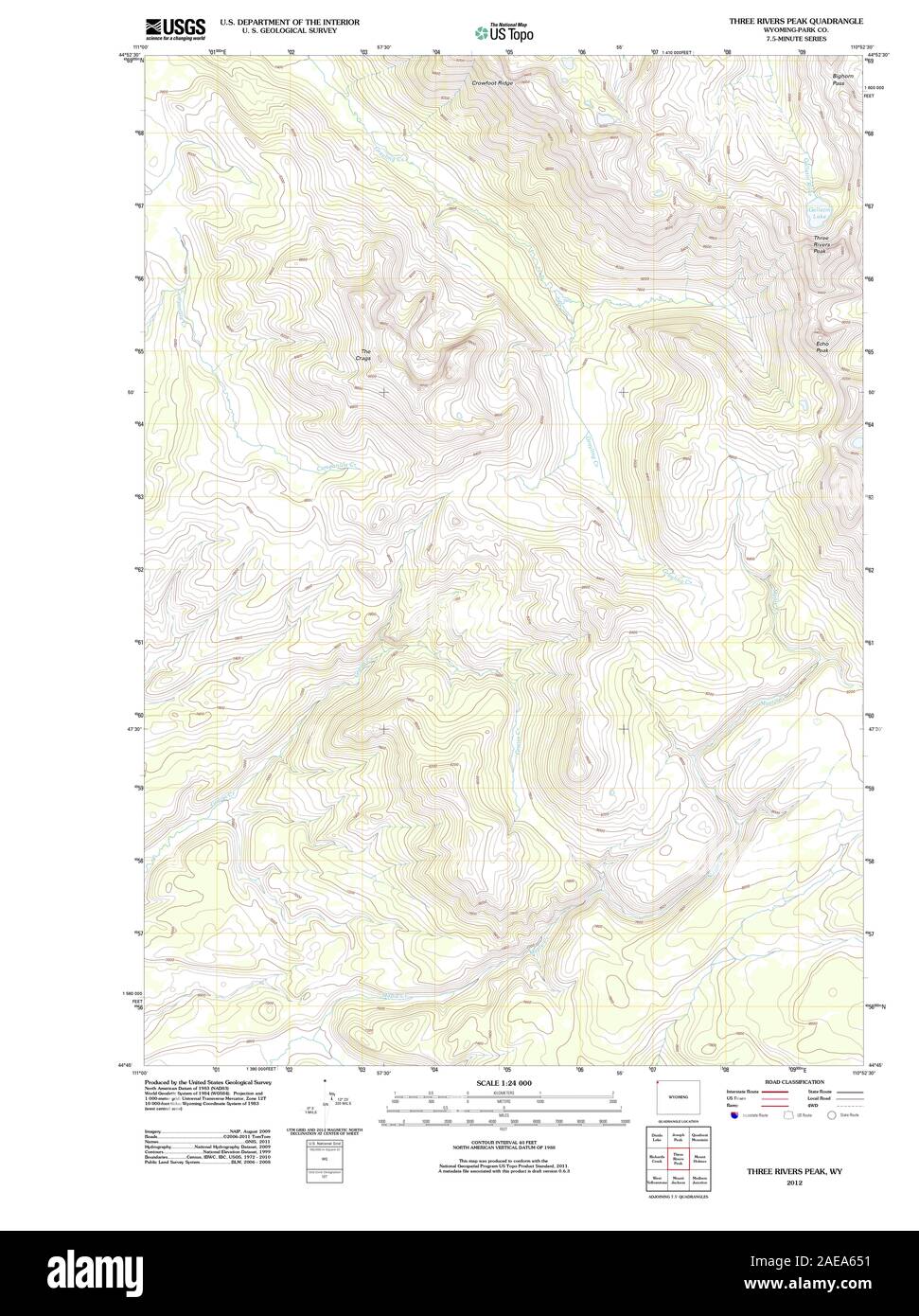 Map of three rivers Cut Out Stock Images & Pictures - Alamy