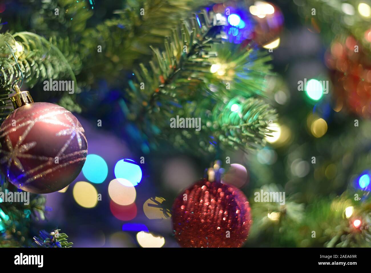 Christmas Bulb Decorations Stock Photo - Alamy