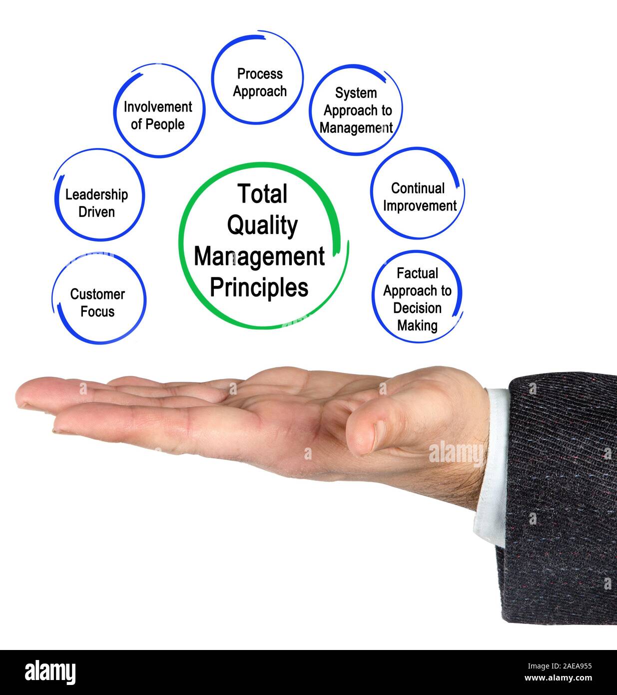 Total Quality Management Principles Stock Photo - Alamy