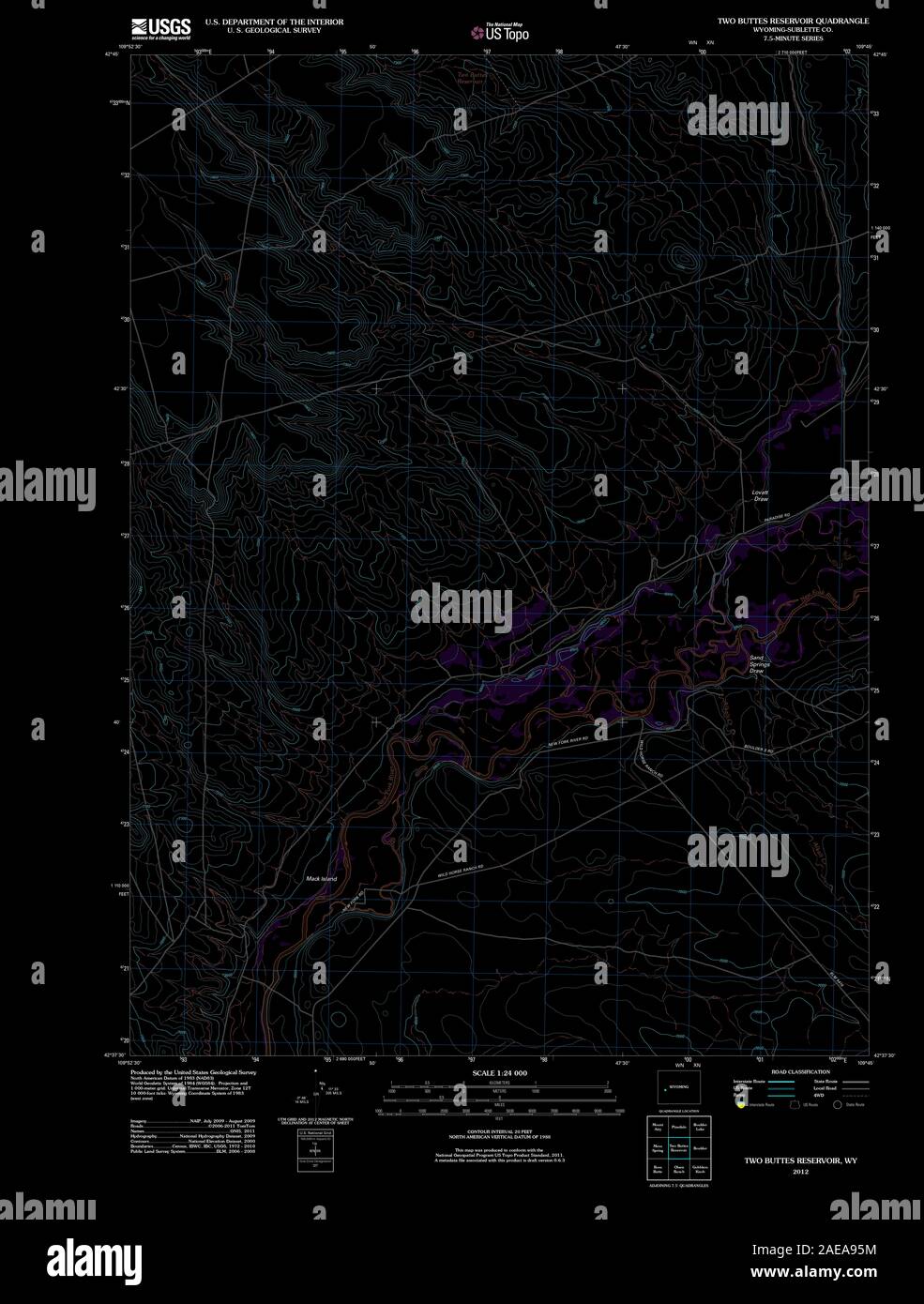 Two buttes reservoir hi-res stock photography and images - Alamy