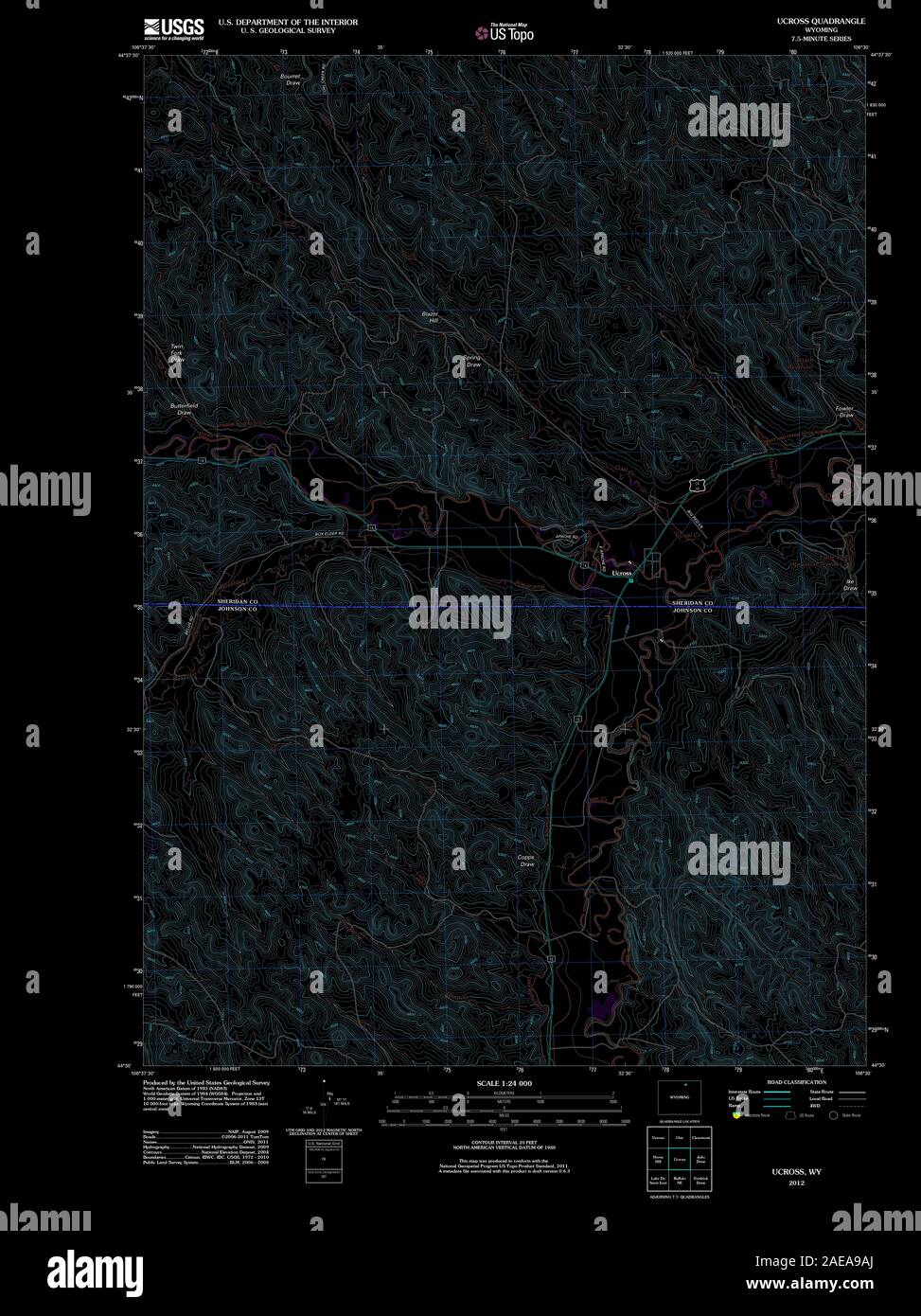 WY Ucross 20120703 TM Inverted Restoration Stock Photo - Alamy