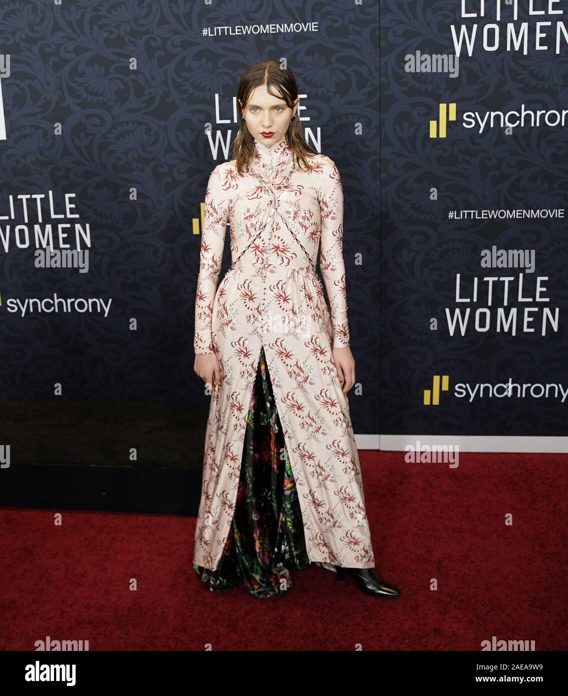New York, USA. 08th Dec, 2019. Sasha Frolova arrives on the red carpet ...
