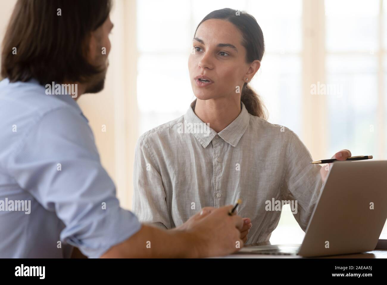 Asking for advice hi-res stock photography and images - Alamy