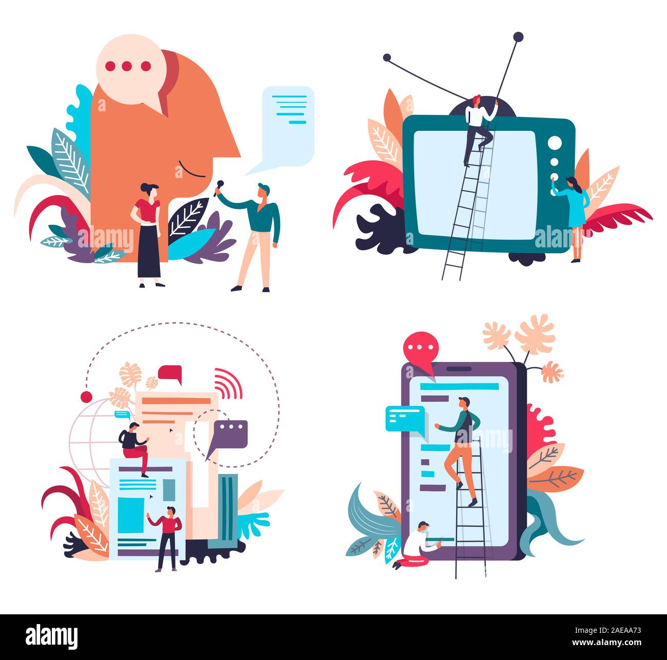Social outlets Cut Out Stock Images & Pictures - Alamy