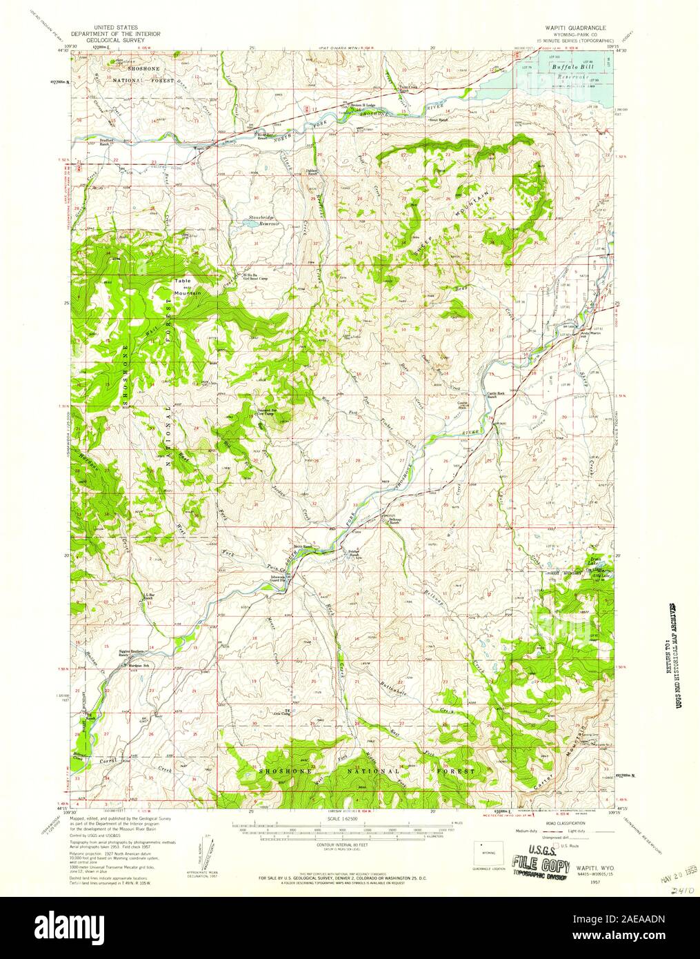 Map of wapiti hi-res stock photography and images - Alamy