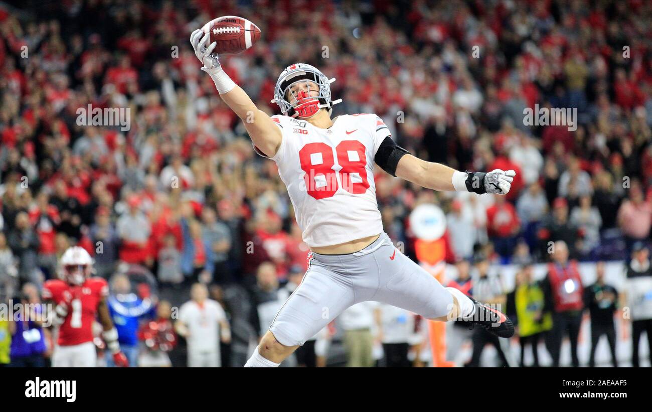 Indianapolis, Indiana, USA. 7th Dec, 2019. Ohio State Buckeyes tight ...