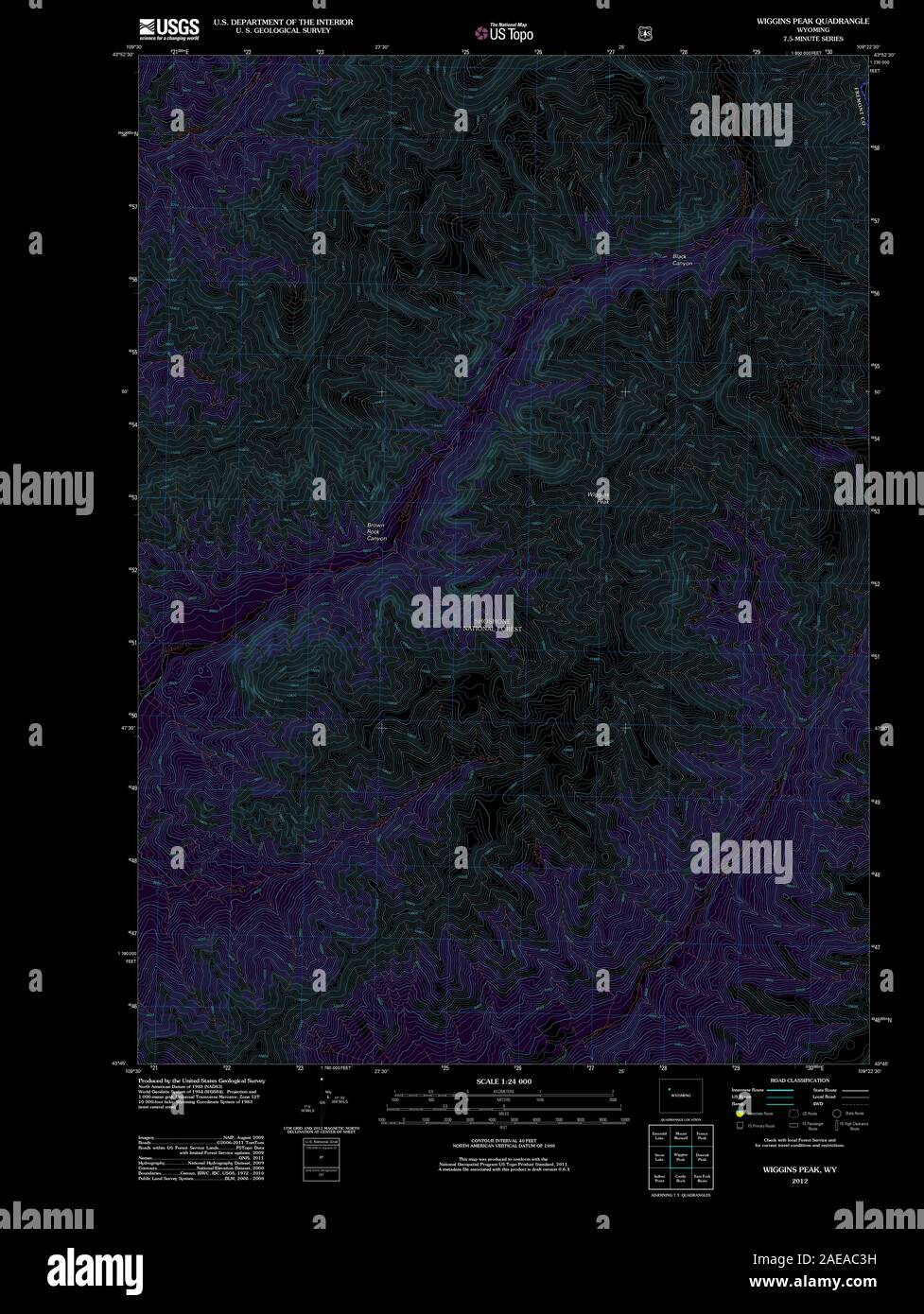 Map of wiggins hi-res stock photography and images - Alamy