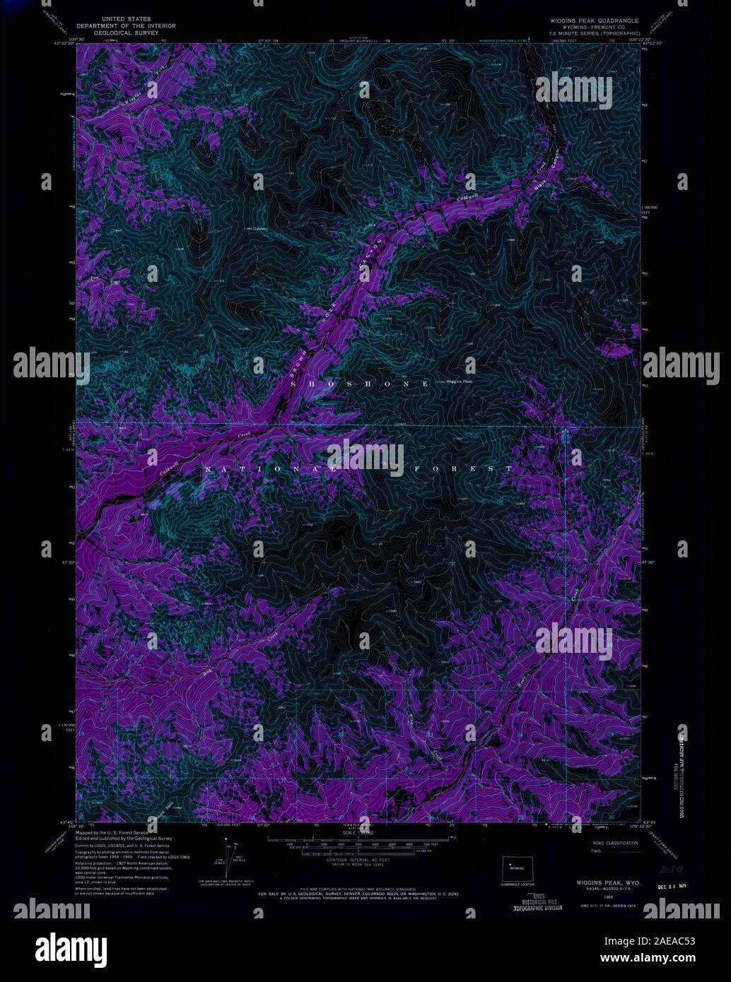 Map of wiggins hi-res stock photography and images - Alamy