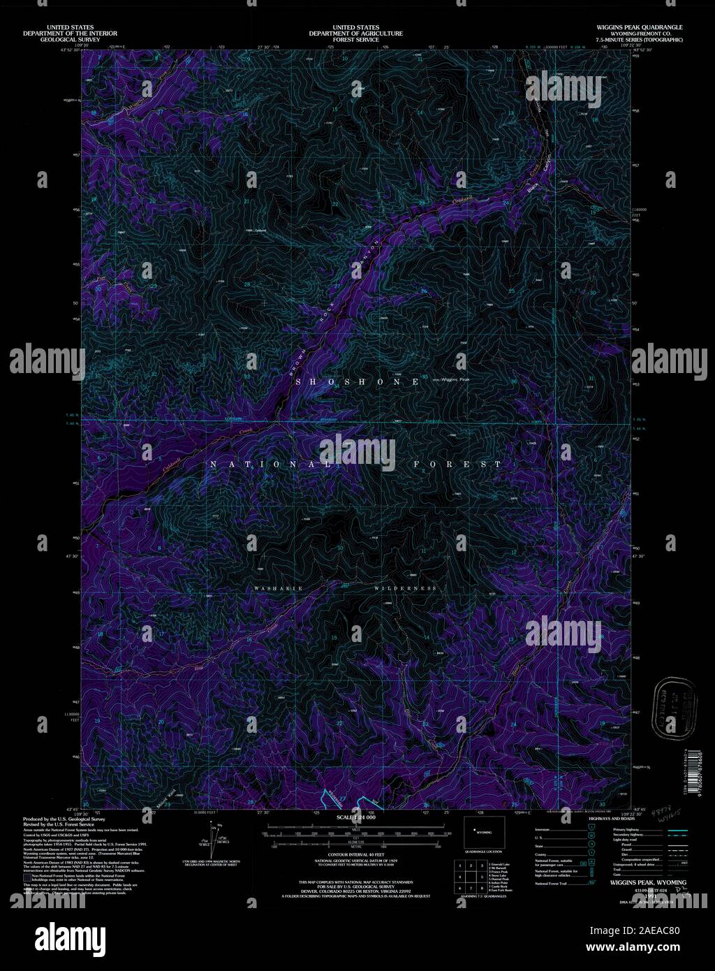 Map of wiggins hi-res stock photography and images - Alamy